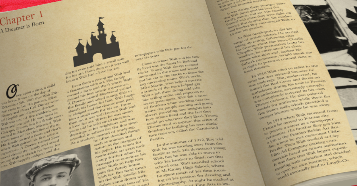 Walt Disney Biography Book